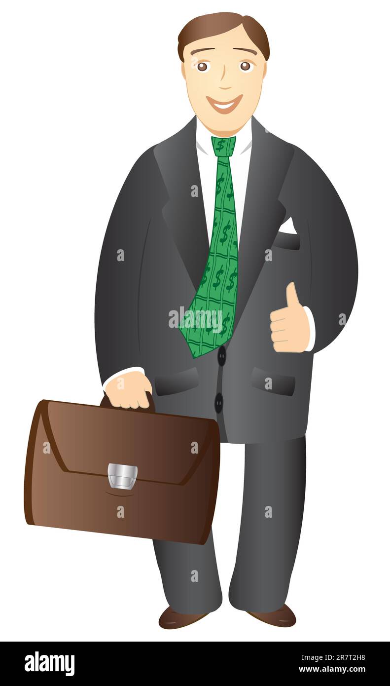 Businessman smiling portrait Stock Vector Images - Alamy