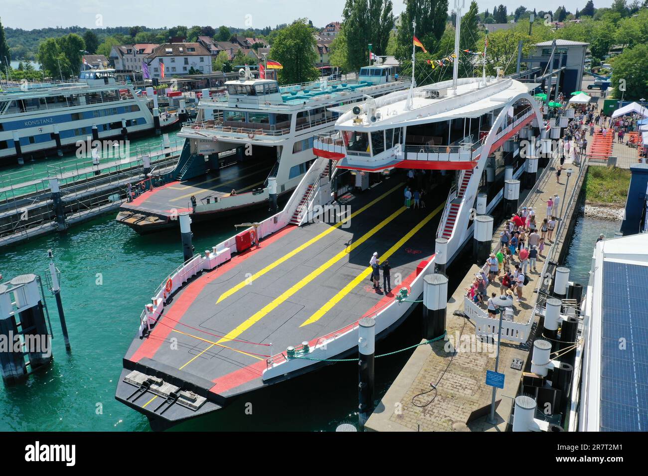 Konstanz Am Bodensee, Germany. 17th June, 2023. The first gas-powered ...