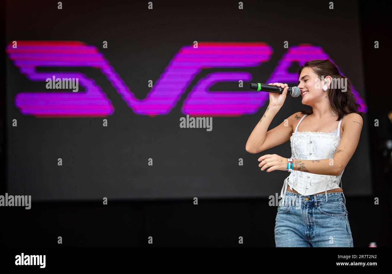Neuhausen Ob Eck, Germany. 17th June, 2023. Singer Svea plays at the ...