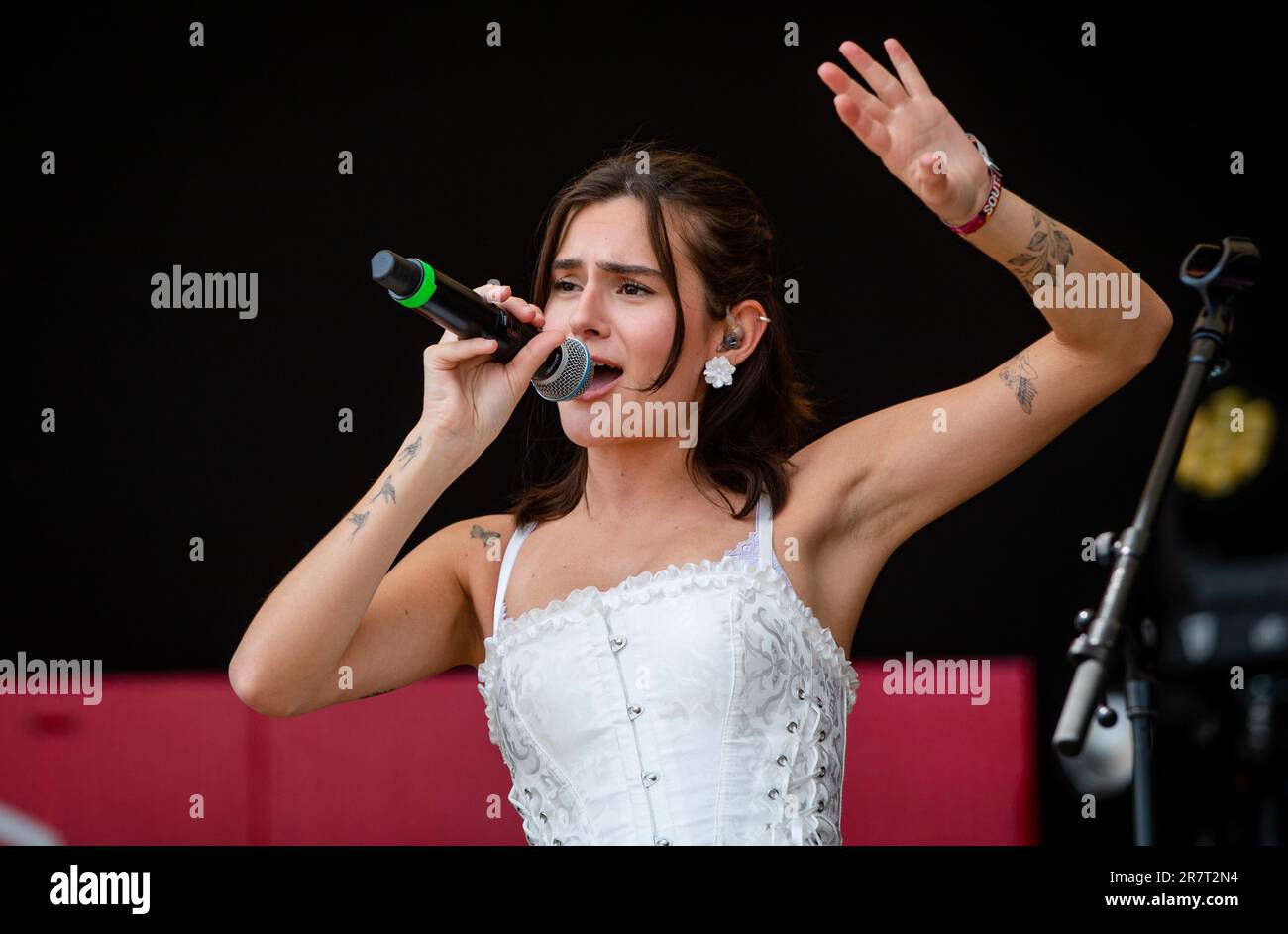 Neuhausen Ob Eck, Germany. 17th June, 2023. Singer Svea plays at the ...