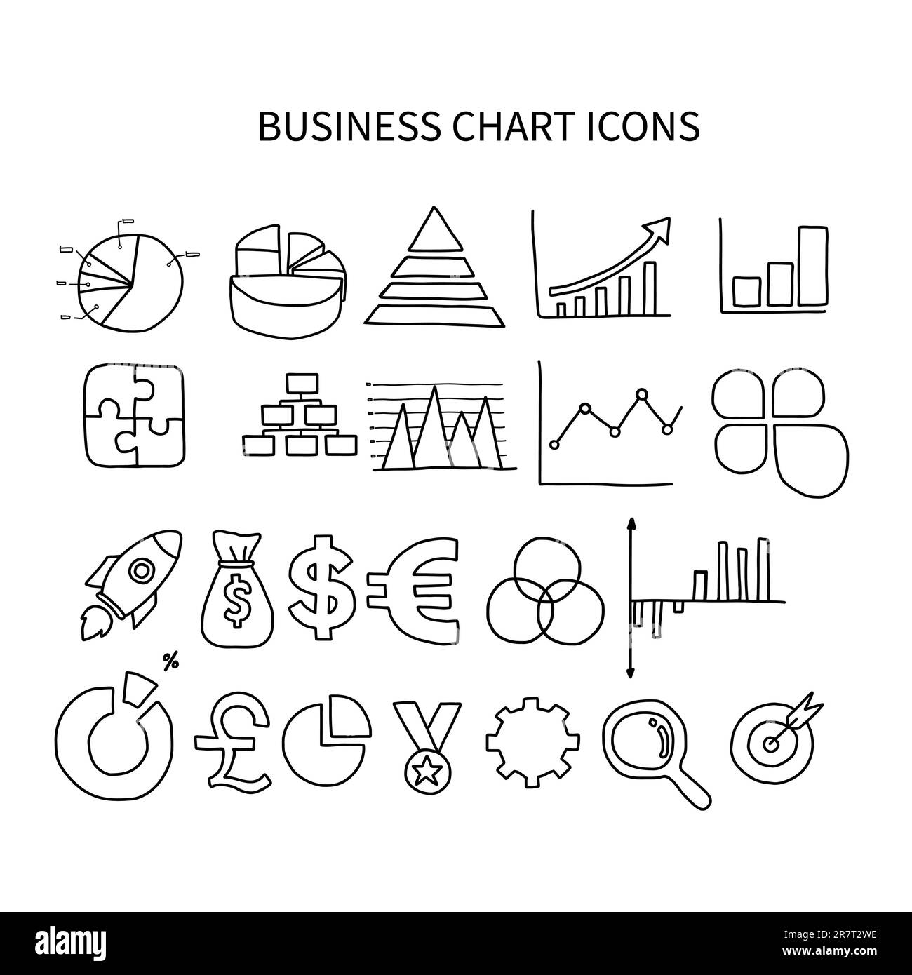 Business chart icons vector illustration Stock Vector Image & Art - Alamy