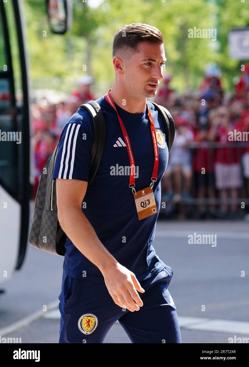 Scotland's Kenny McLean arriving before the UEFA Euro 2024 Qualifying ...