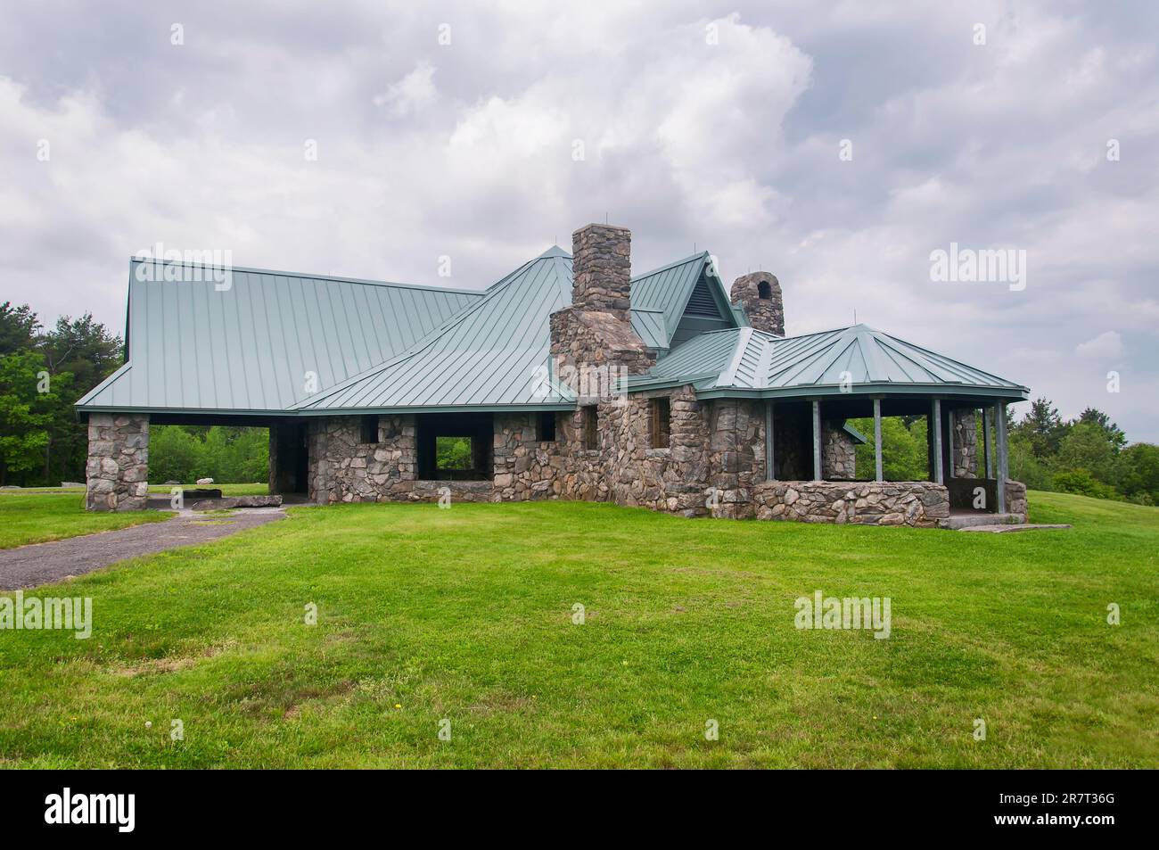 A former stone mansion at Dennis Hill State Park in the northwest ...