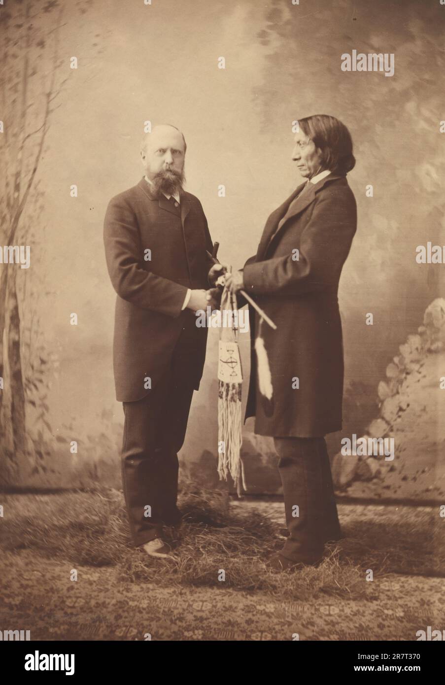 Red Cloud and Othniel Charles Marsh 1883 Stock Photo - Alamy