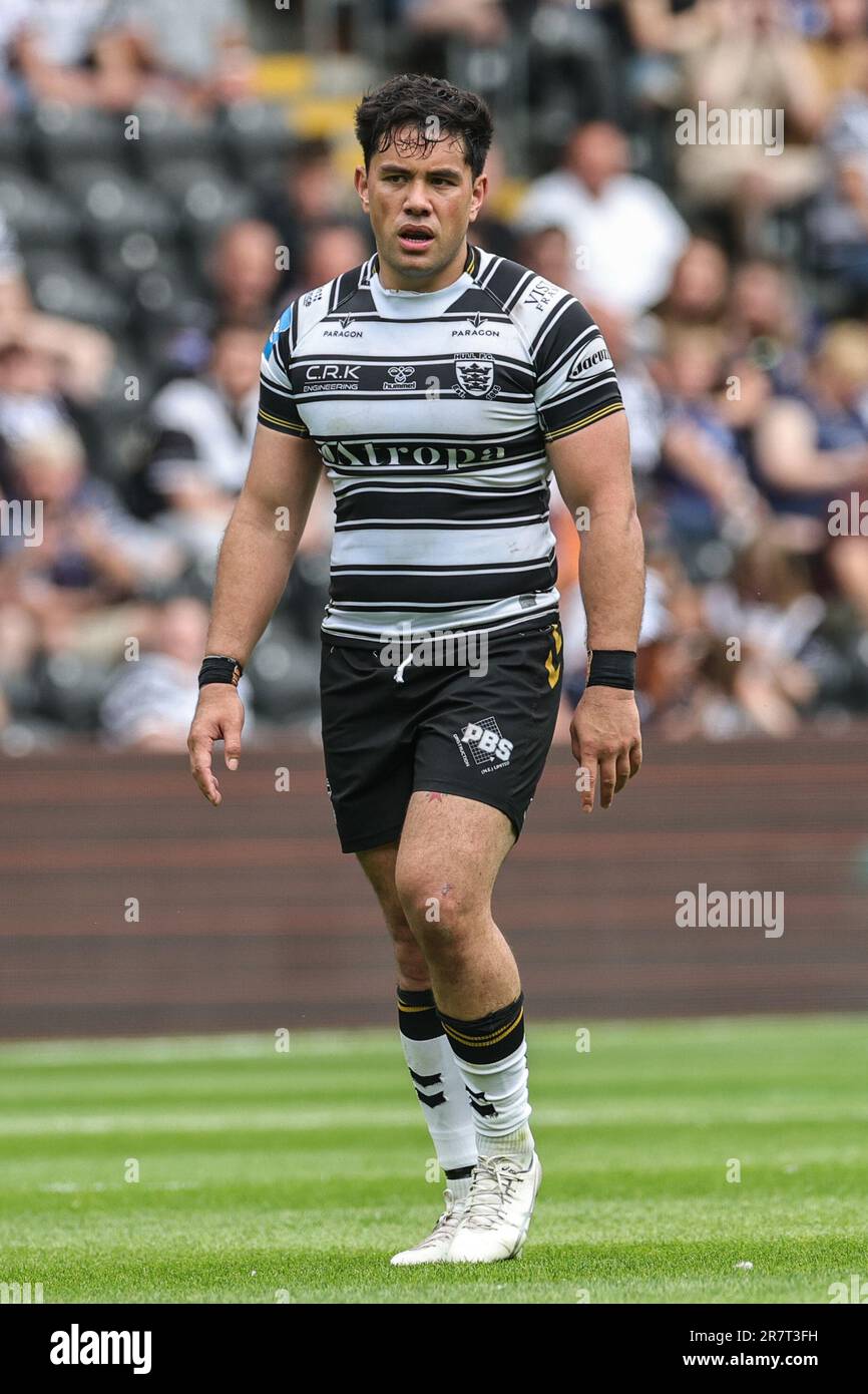Andre Savelio #11 of Hull FC during the Betfred Challenge Cup match ...