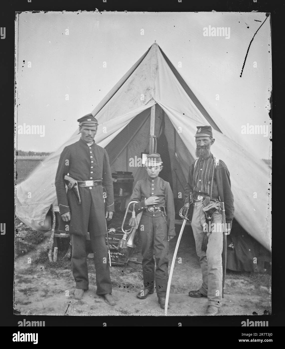 Camp Scene/New York 7th Regiment c. 1860-1870 Stock Photo - Alamy