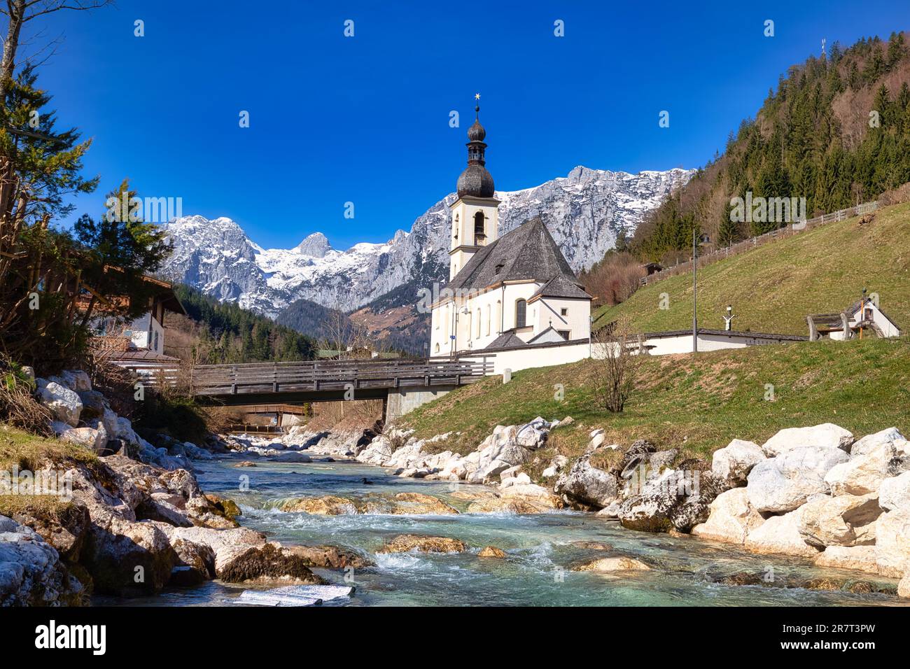 Parish Church of St. Sebastian Ramsau, Berchtesgadener Land, Upper ...