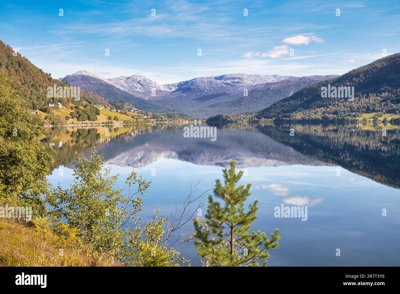View over the Eidfjord, Norway Stock Photo - Alamy