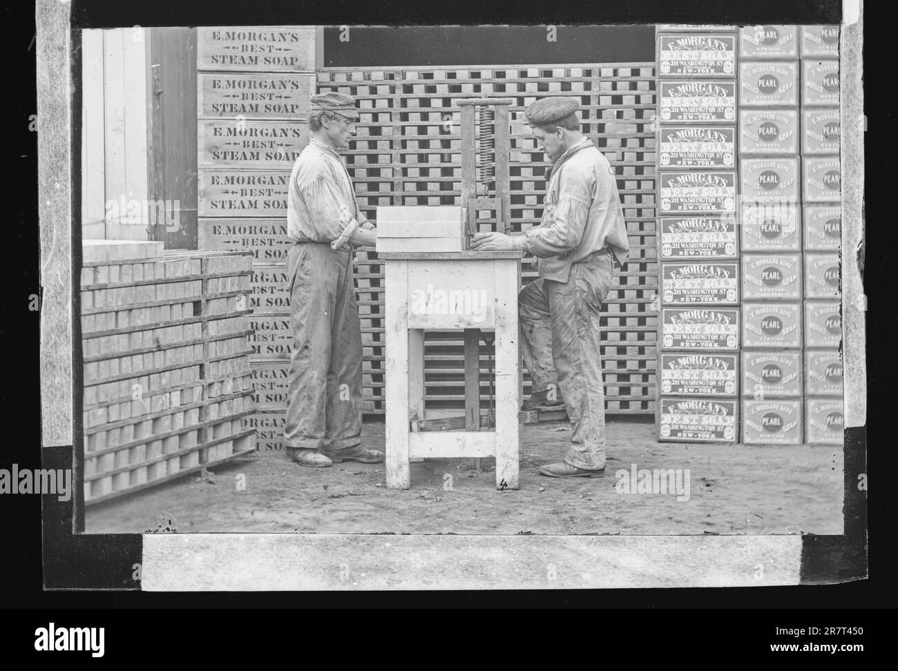 Soap Factory Workers c. 1860-1870 Stock Photo - Alamy