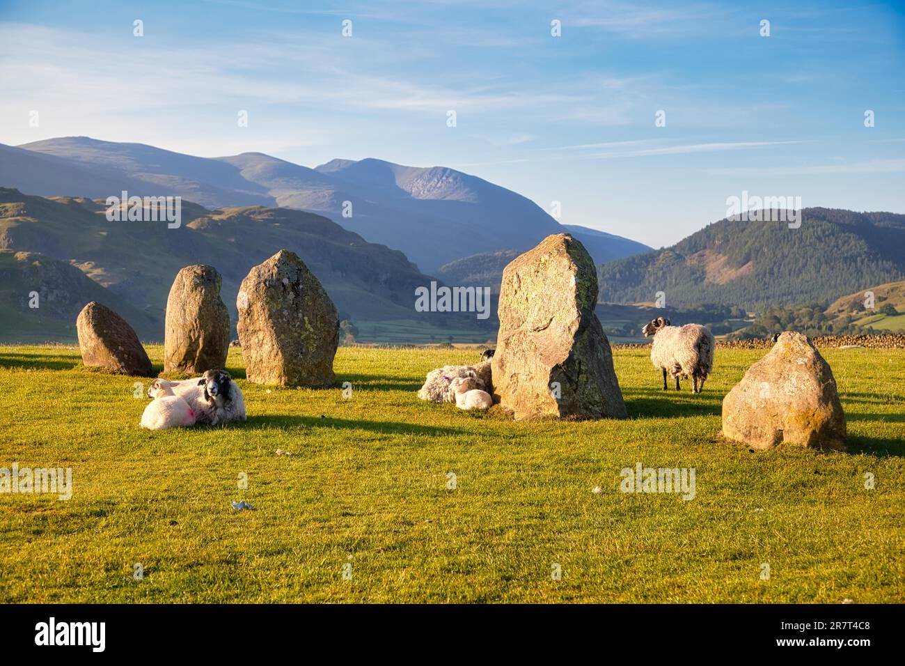 The Neolithic Castlerigg Stone Circle dating from around 3000 BC, near ...