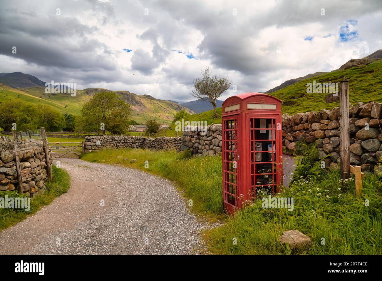Historic Red Telephone Box, Lake District National Park, UNESCO World ...
