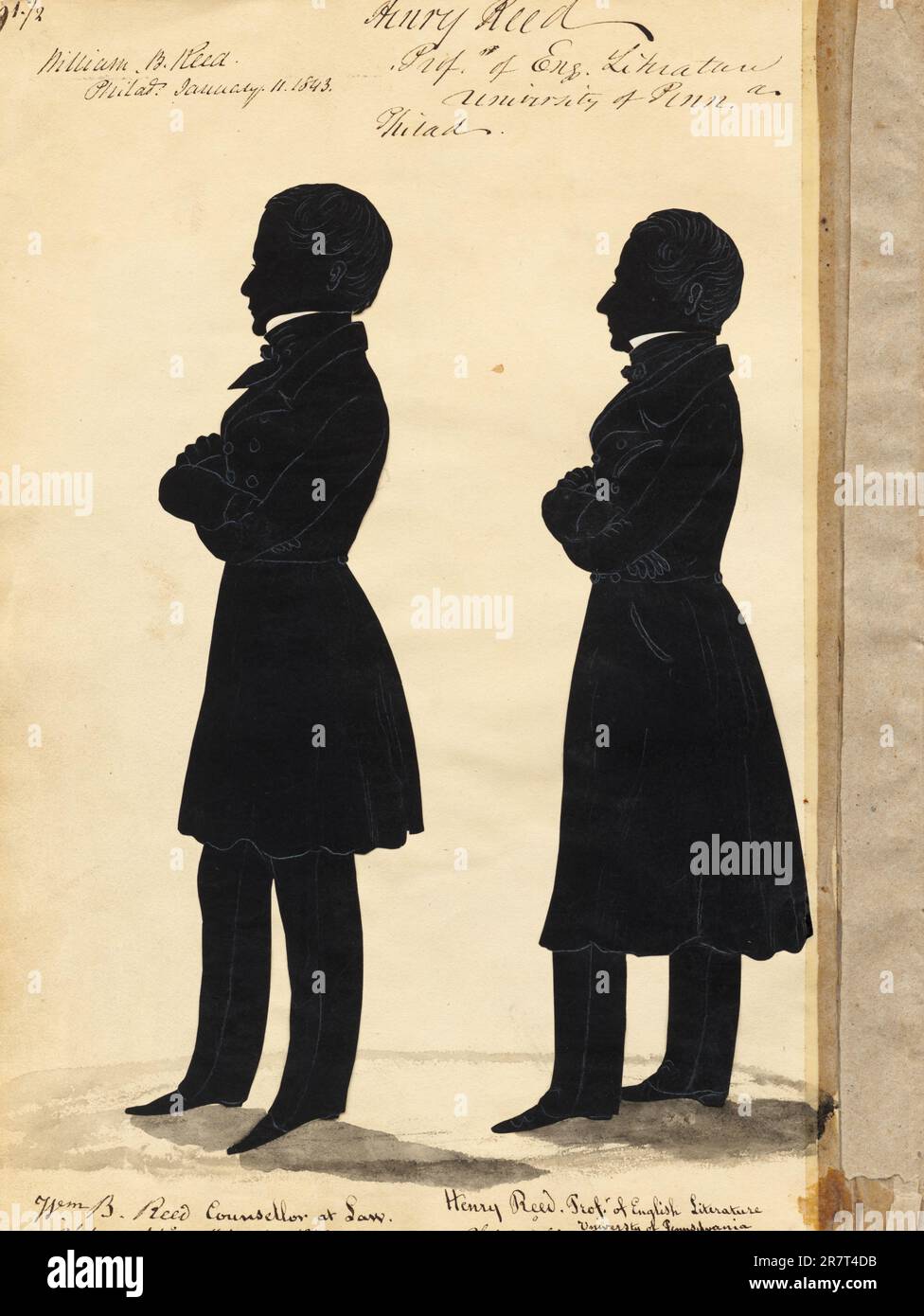 William Reed and Henry Reed 1843 Stock Photo - Alamy