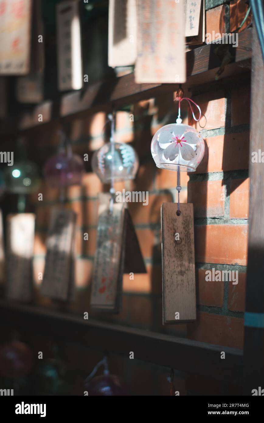 Japanese wind chime decoration for praying good luck Stock Photo - Alamy