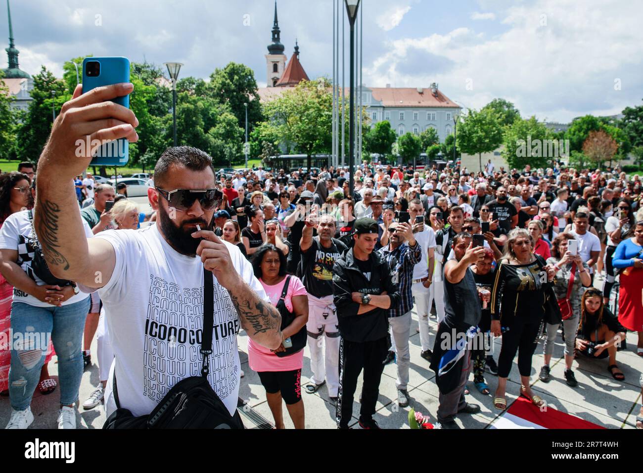 Brno, Czech Republic. 17th June, 2023. A commemorative gathering in ...