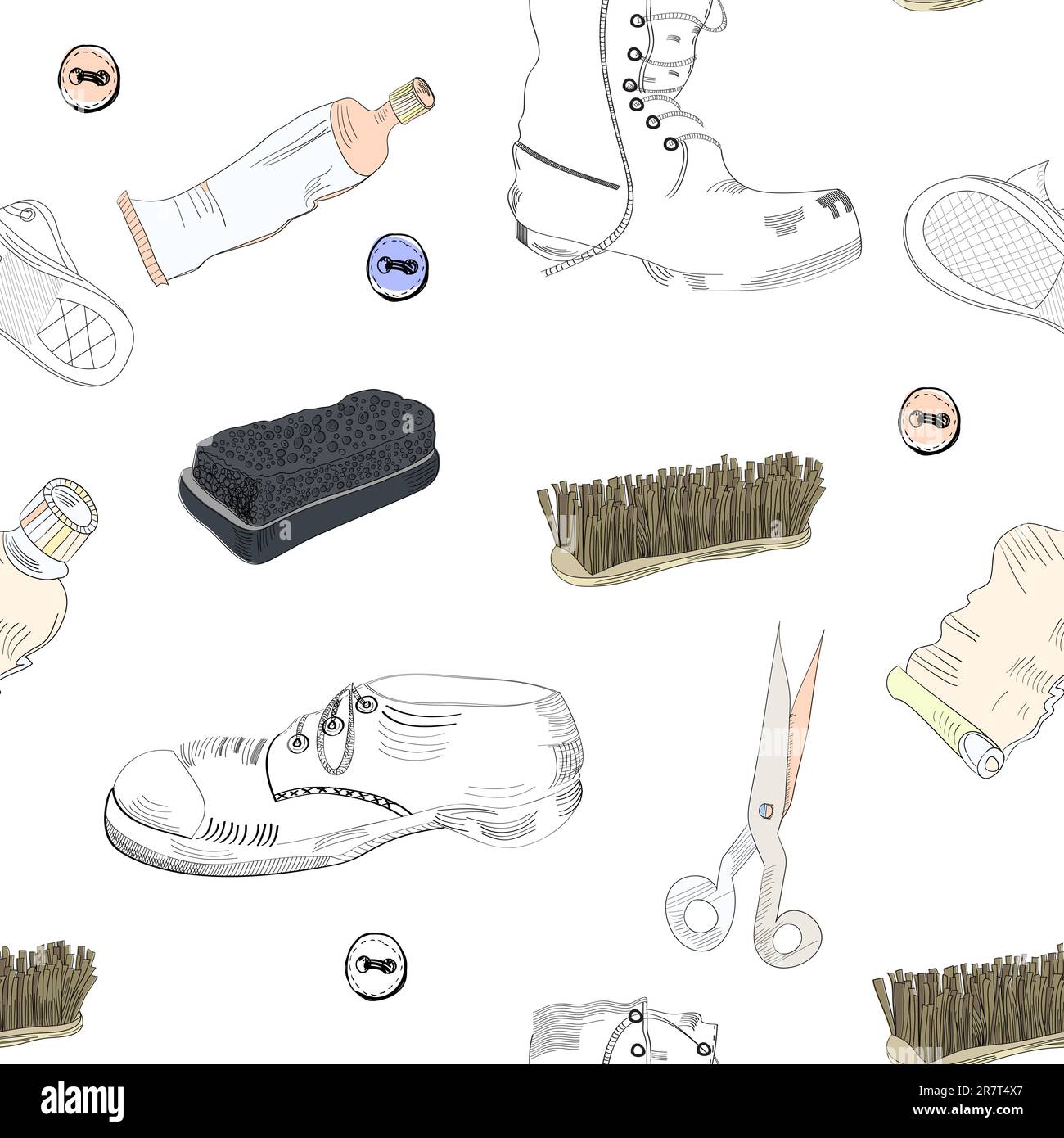 Shoes and care Stock Vector Images - Alamy