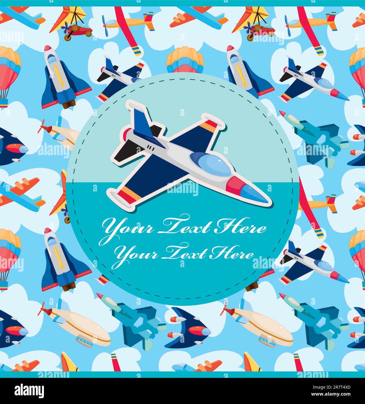 Beautiful airplane Stock Vector Images - Alamy