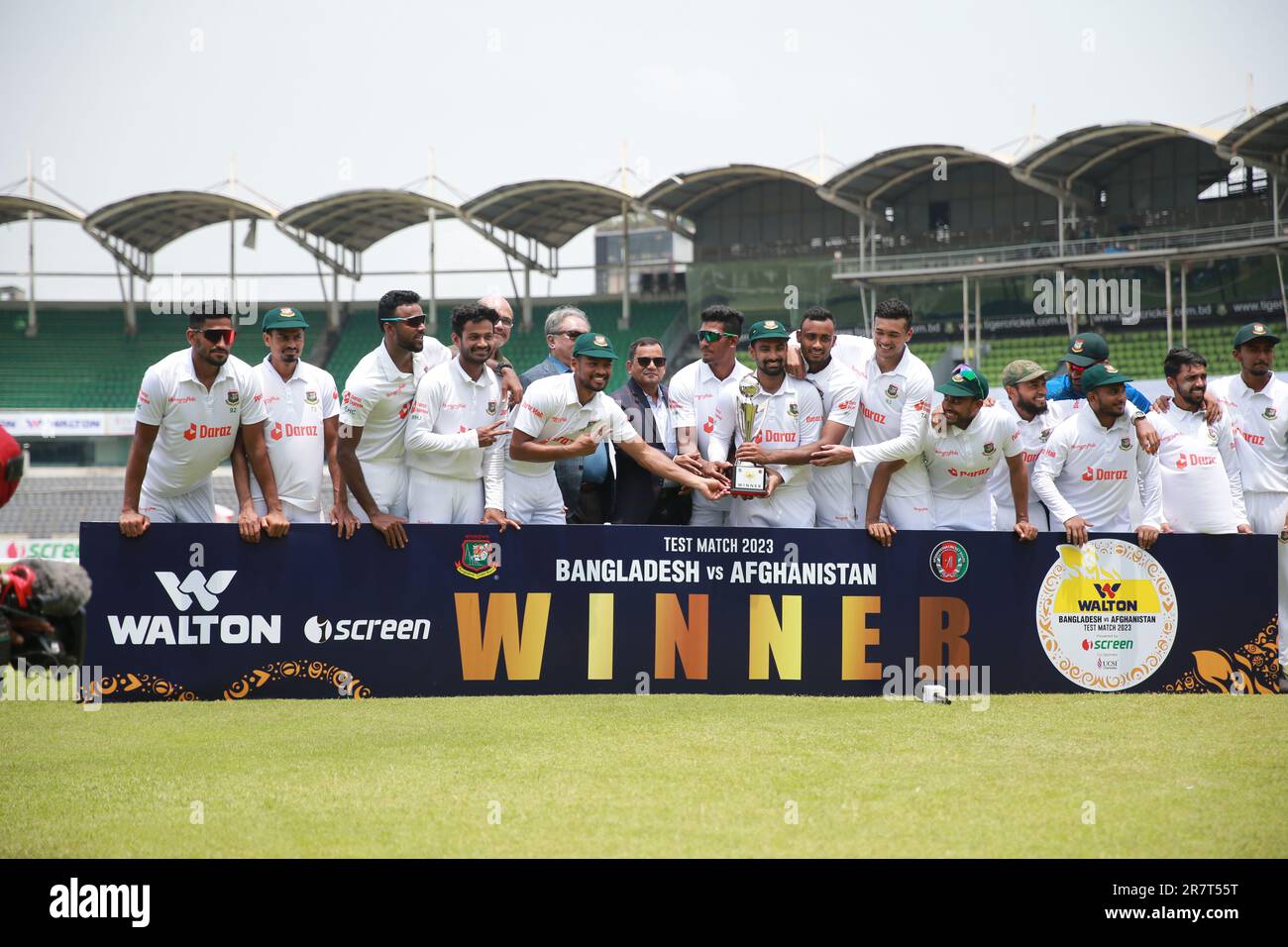 Bangladesh Test Team posses for photographs as Bangladesh-Afghanistan ...