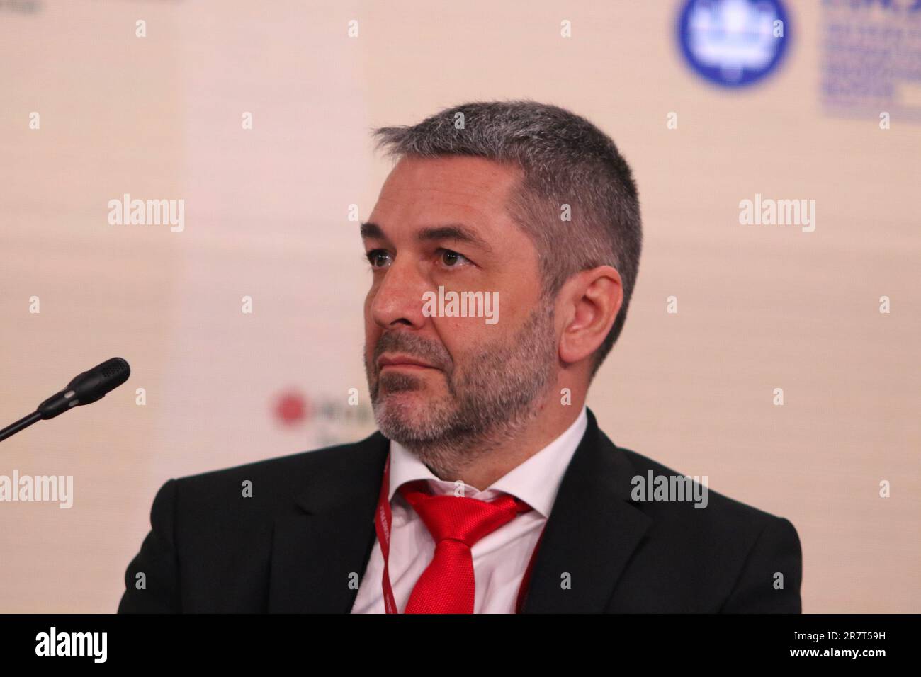 Saint Petersburg, Russia. 16th June, 2023. Xavier Moreau, Journalist ...