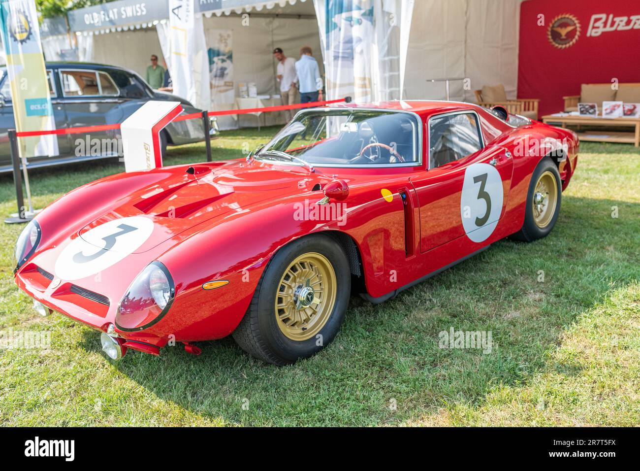 Coppet, Switzerland. 06th July, 2023. Diagonal view of Bizzarrini 5300 ...