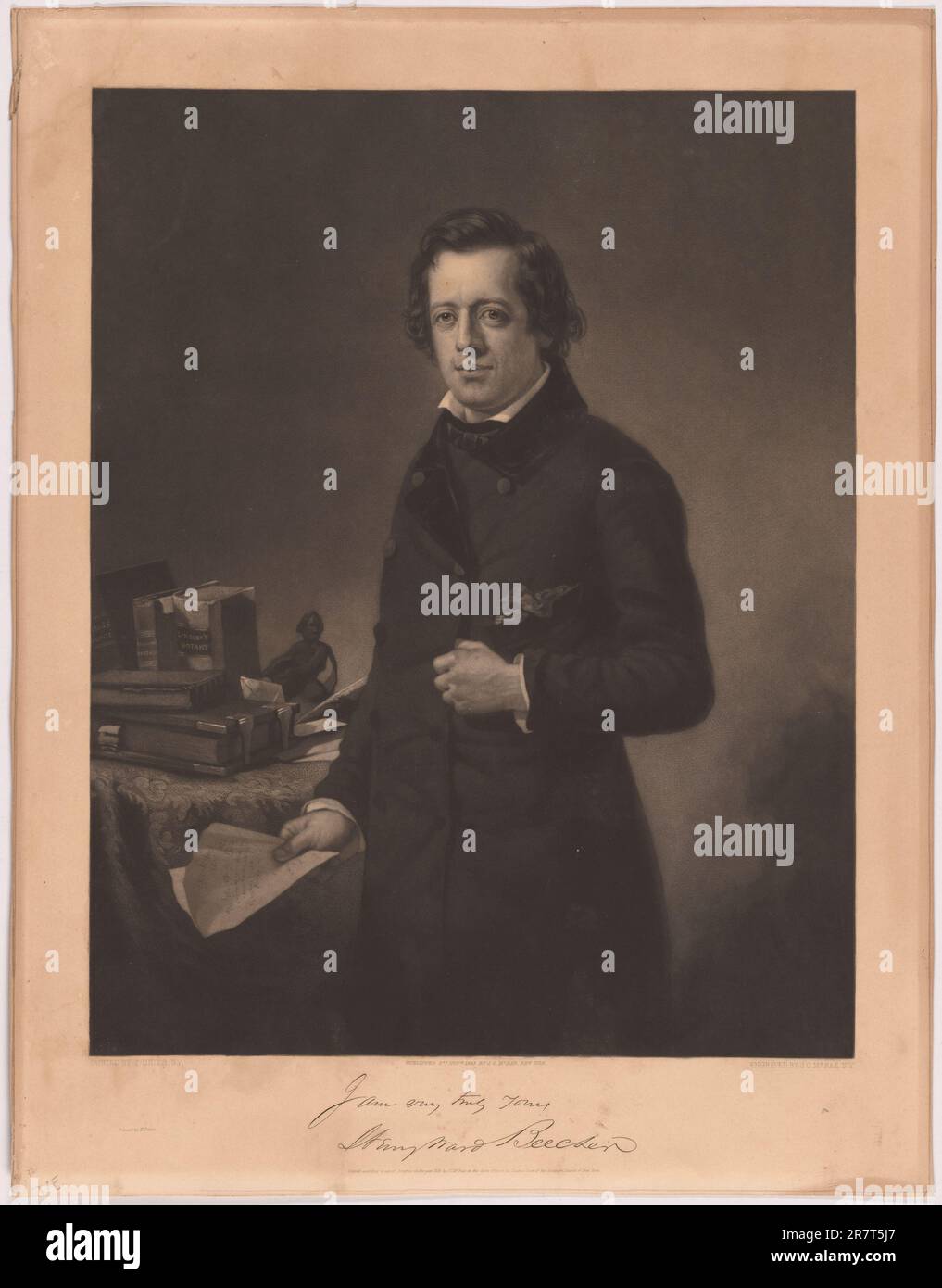 Henry Ward Beecher 1853 Stock Photo - Alamy
