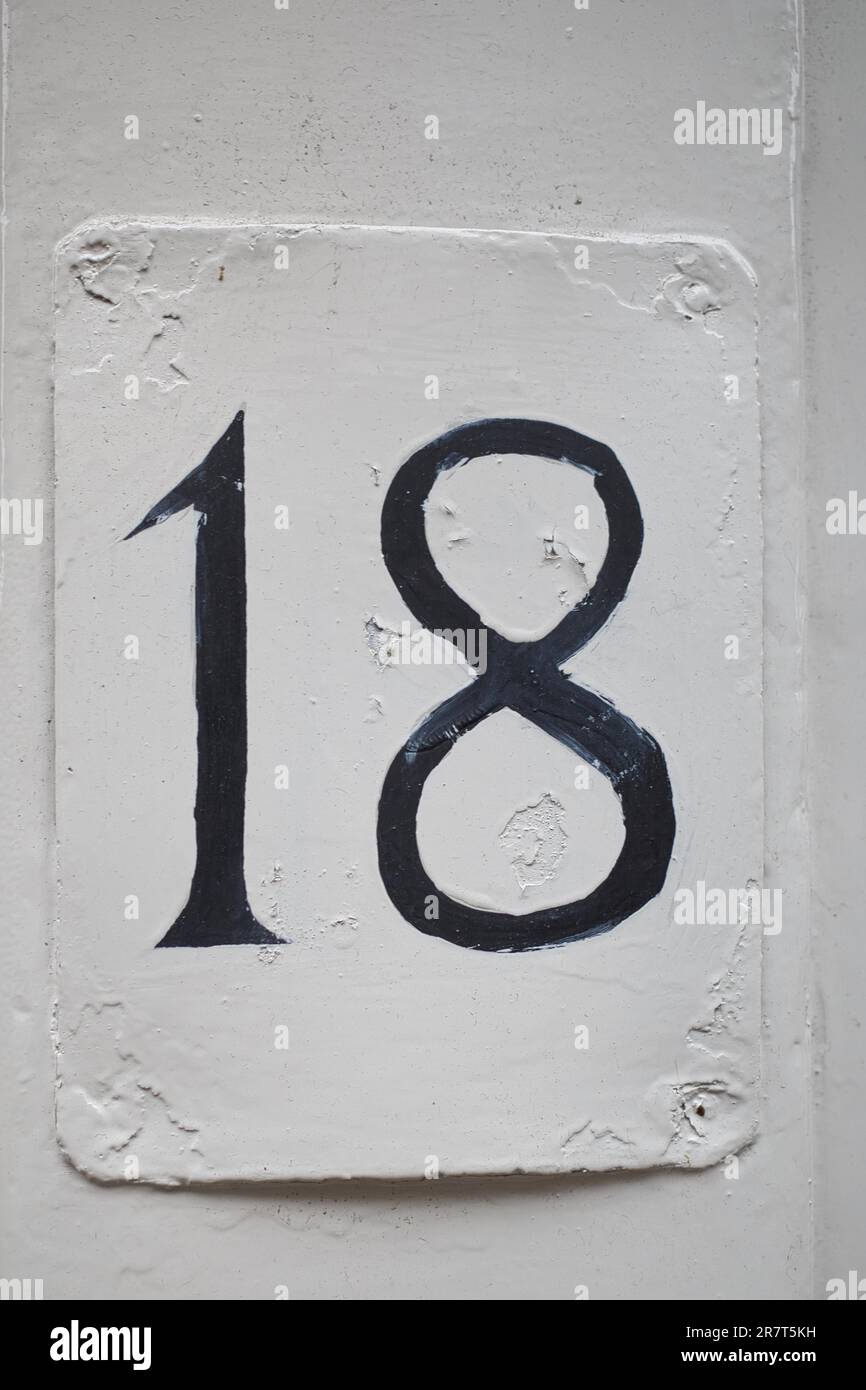 18 number plate hi-res stock photography and images - Alamy