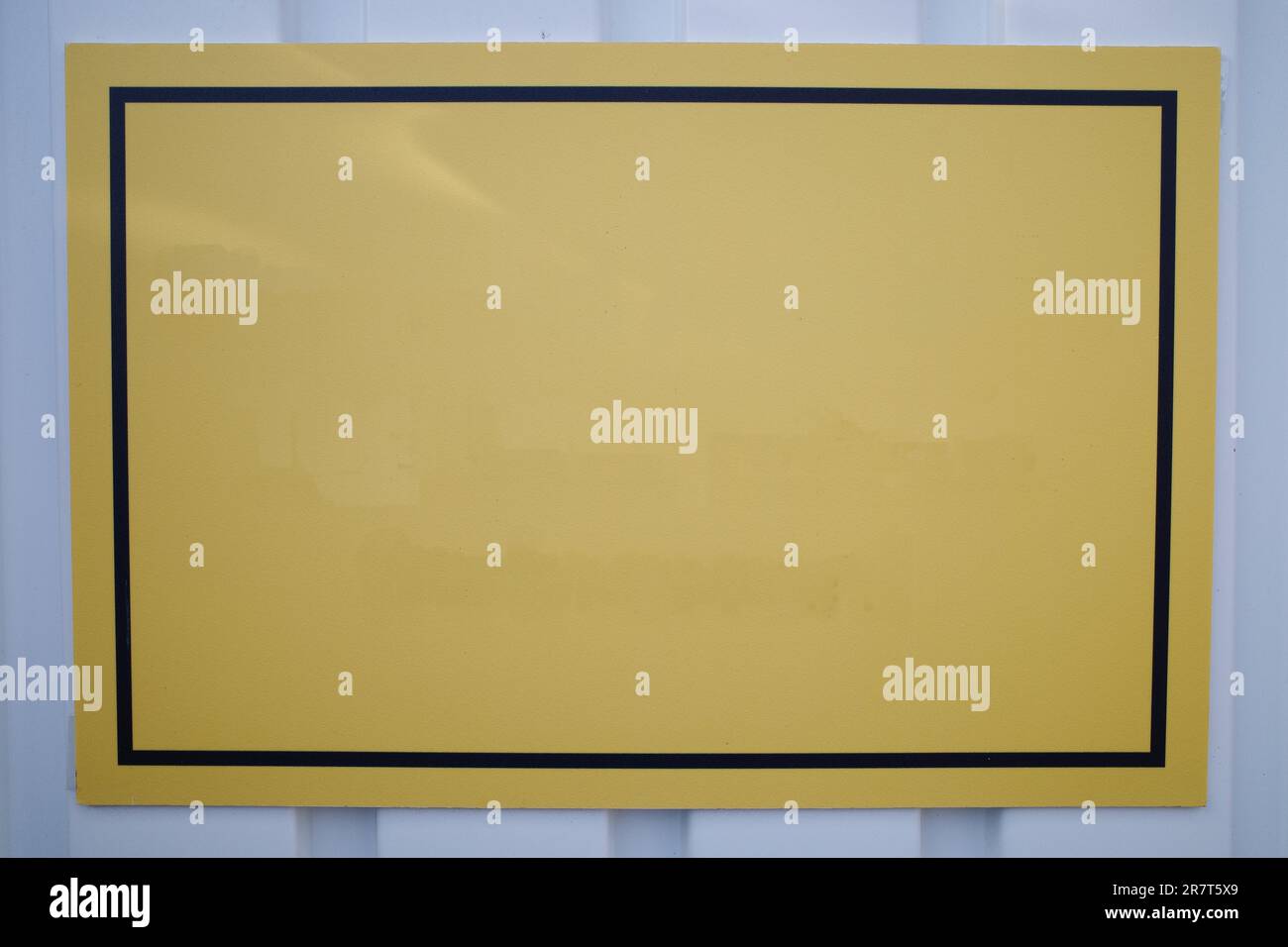 Blank yellow sign for own design with white background Stock Photo - Alamy