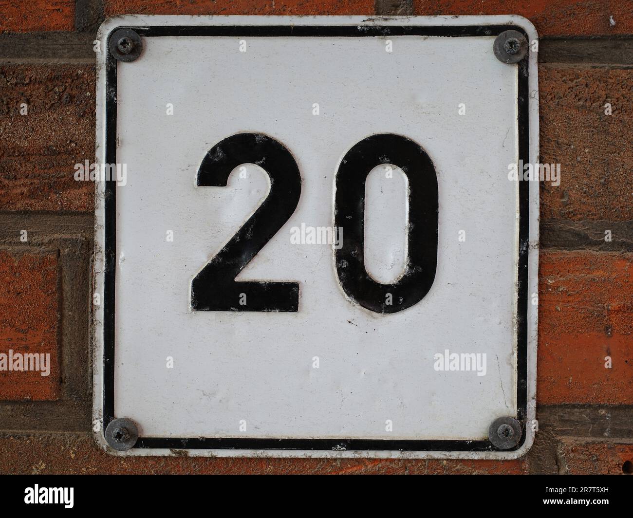 House number plate, number 20, digit, Bremen, Germany Stock Photo - Alamy