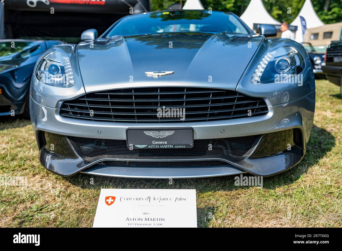 Coppet, Switzerland. 06th July, 2023. Front view of Aston Martin ...