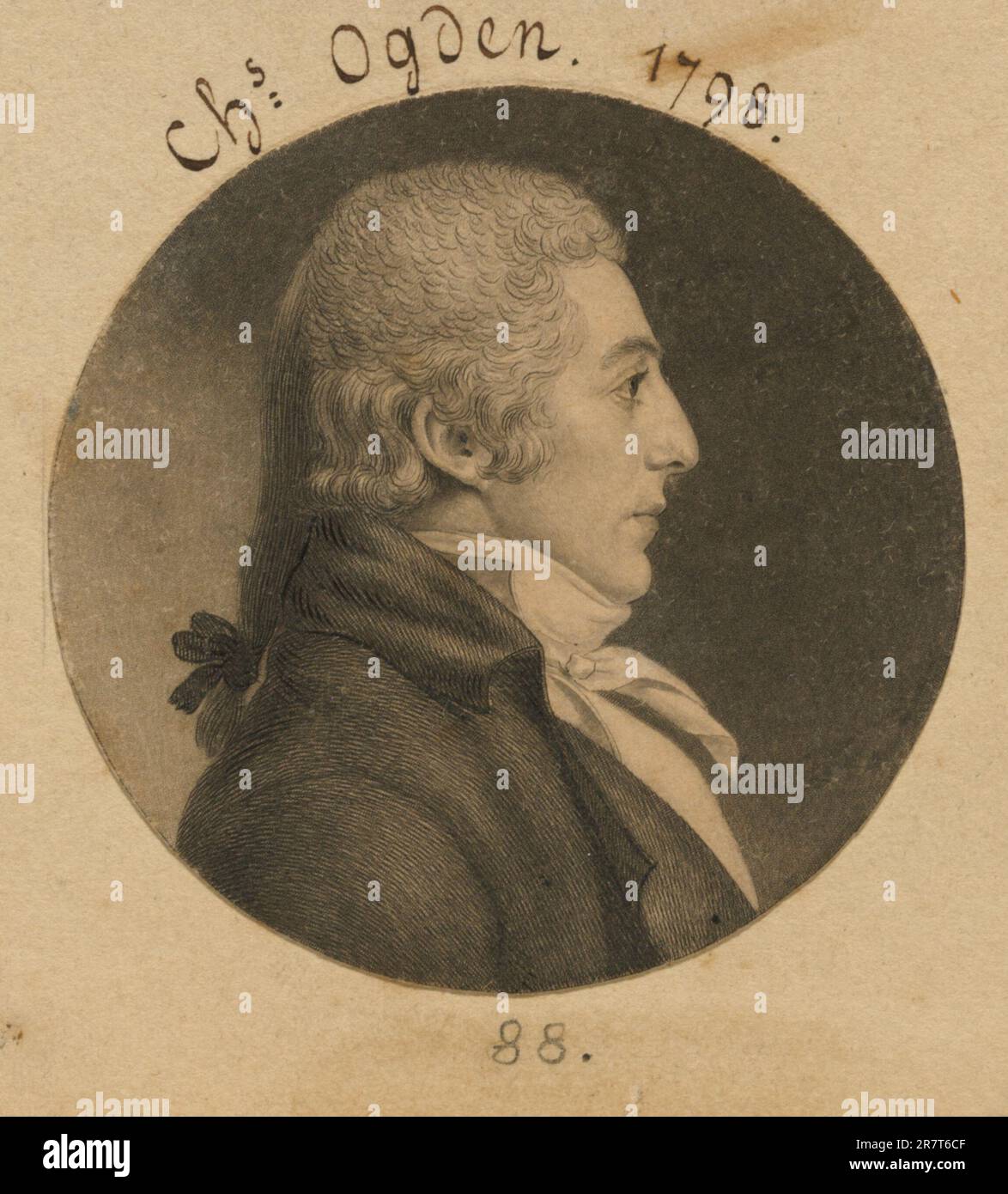 Abraham Ogden, Jr. 1798 Stock Photo - Alamy