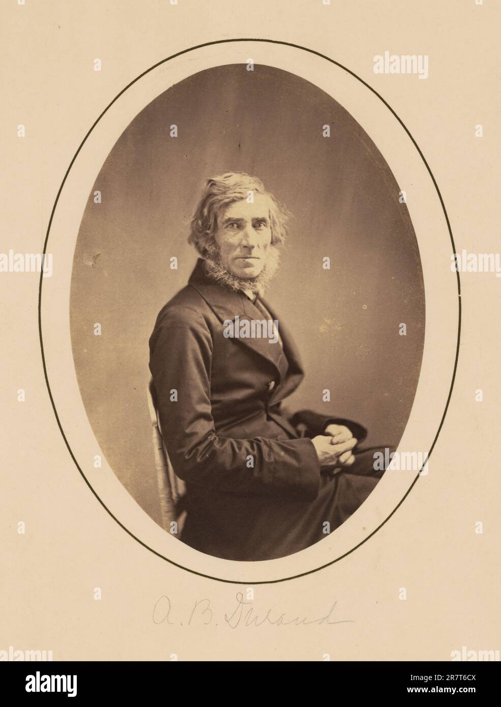 Asher Brown Durand c. 1858 Stock Photo - Alamy