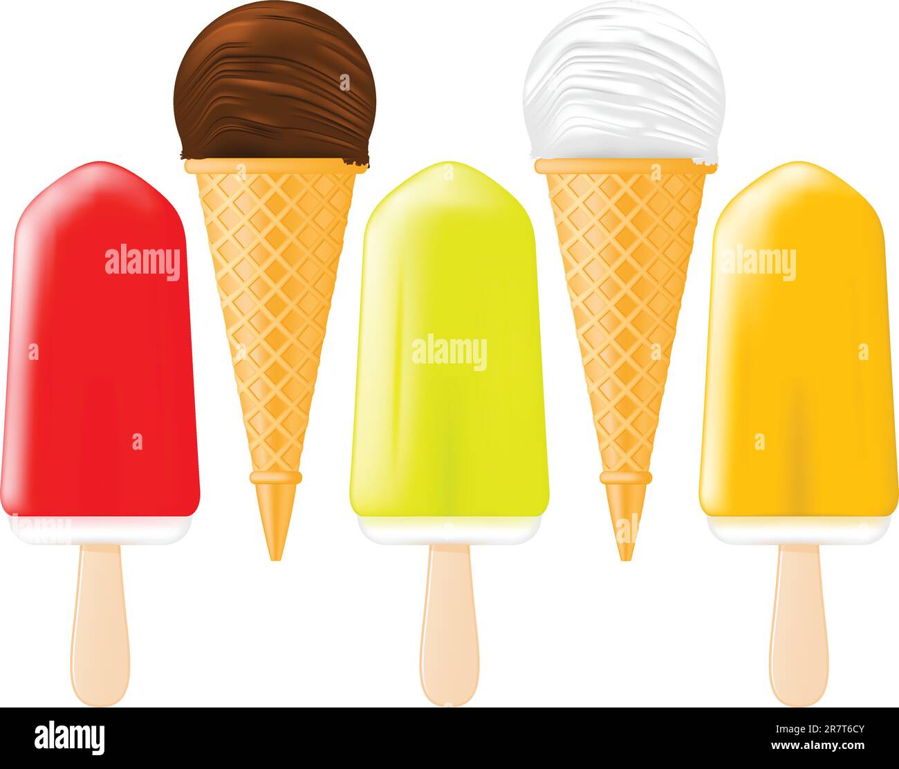 Ice cream cone popsicle Stock Vector Images - Alamy