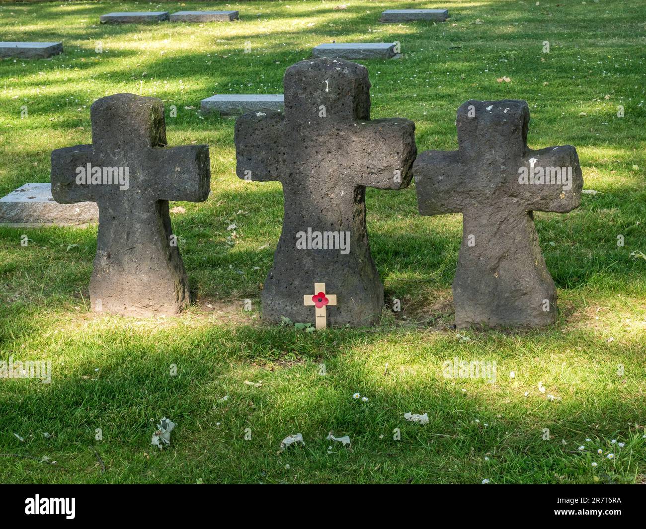 The image is of the symbolic Iron Cross at the First World War German ...
