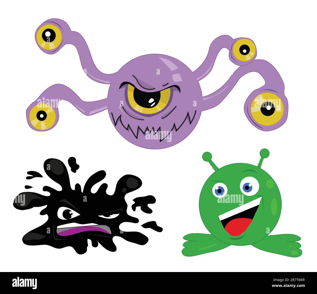 Monster and Character Set Stock Vector Image & Art - Alamy