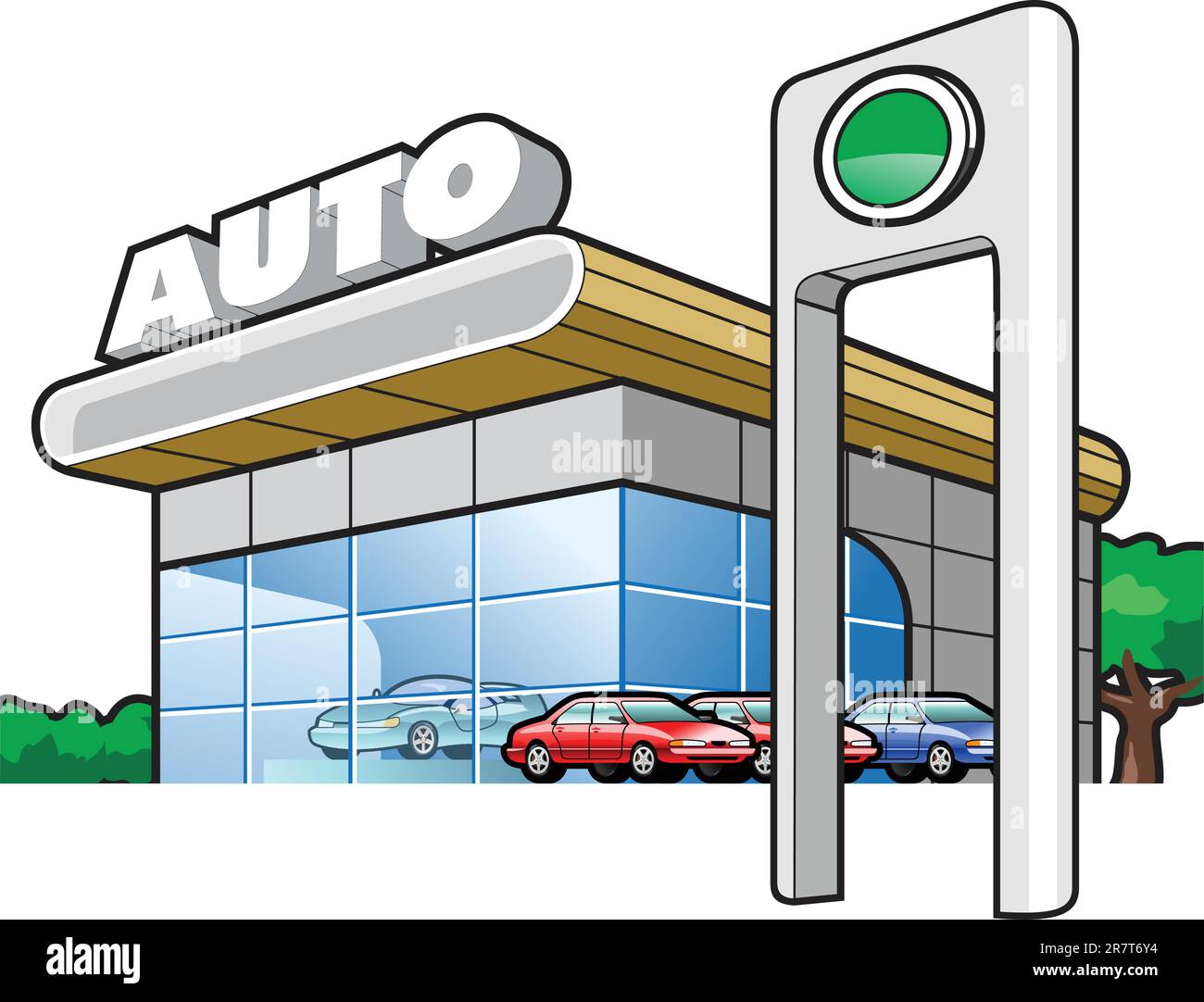 vector illustration Motor Show (Simple gradients only - no gradient ...