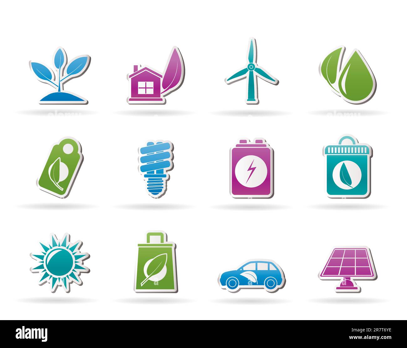 Green bin bag Stock Vector Images - Alamy