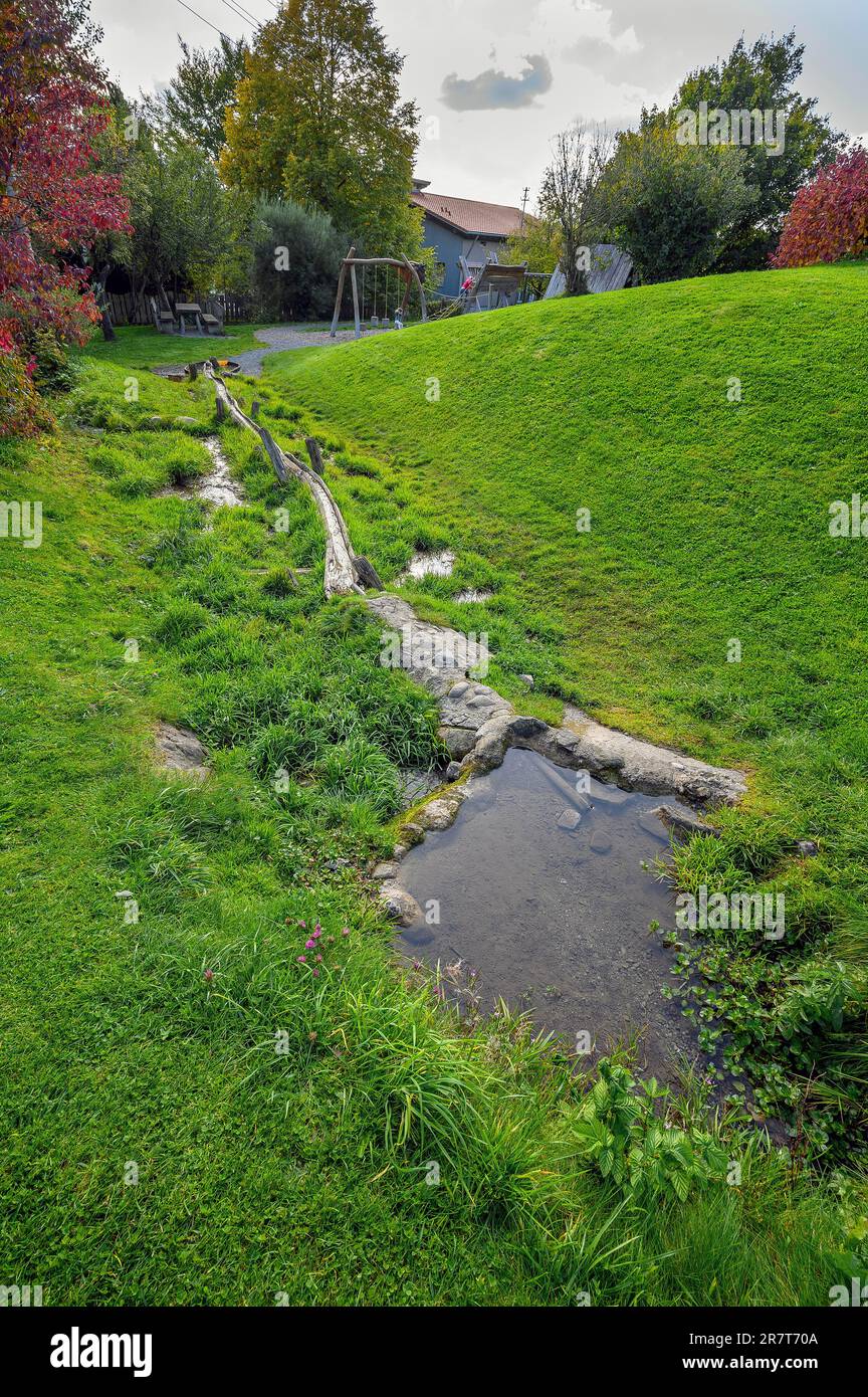 Wooden water pipe hi-res stock photography and images - Alamy