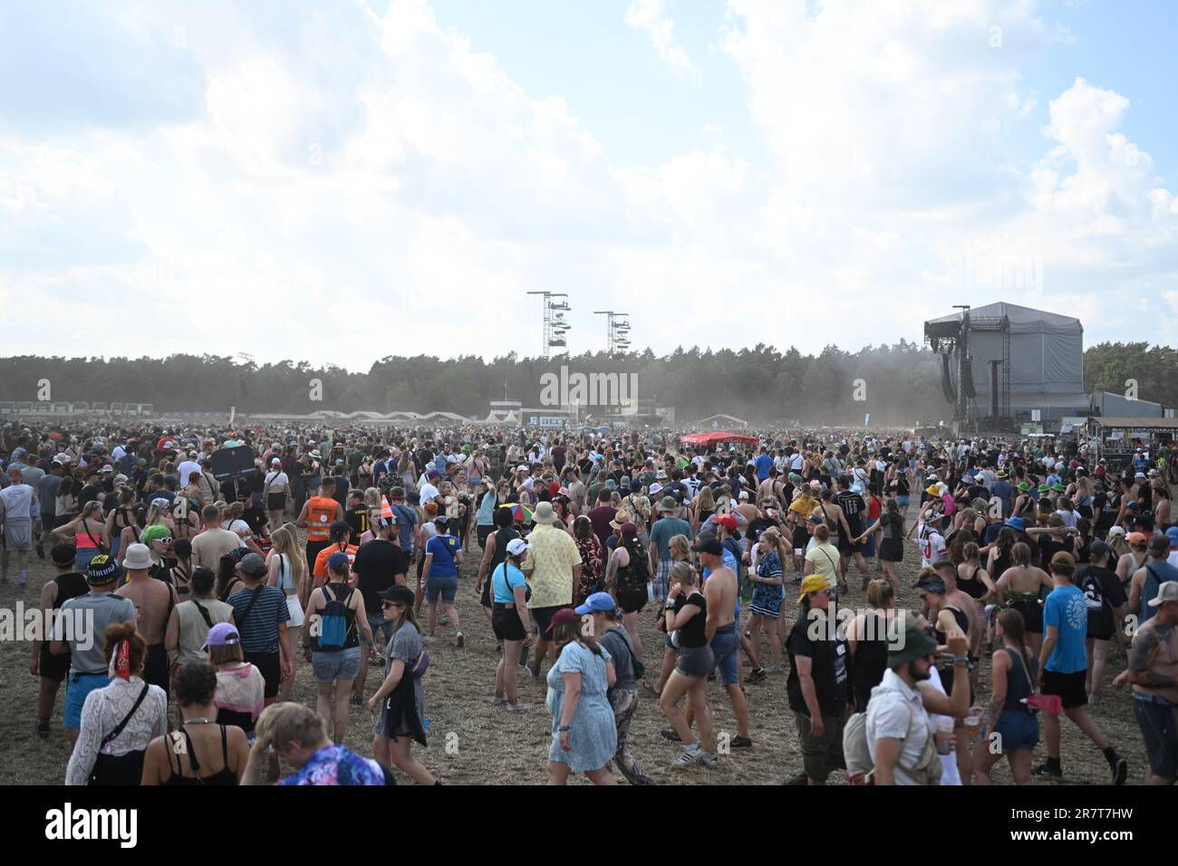 17 June 2023, Lower Saxony, Scheeßel: Festival-goers will be out and ...