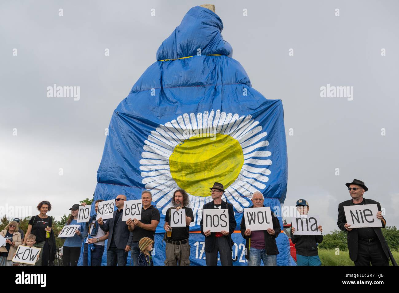 Mohejlik Hill, Horice. 17th June, 2023. Ceremonial unveiling of the ...