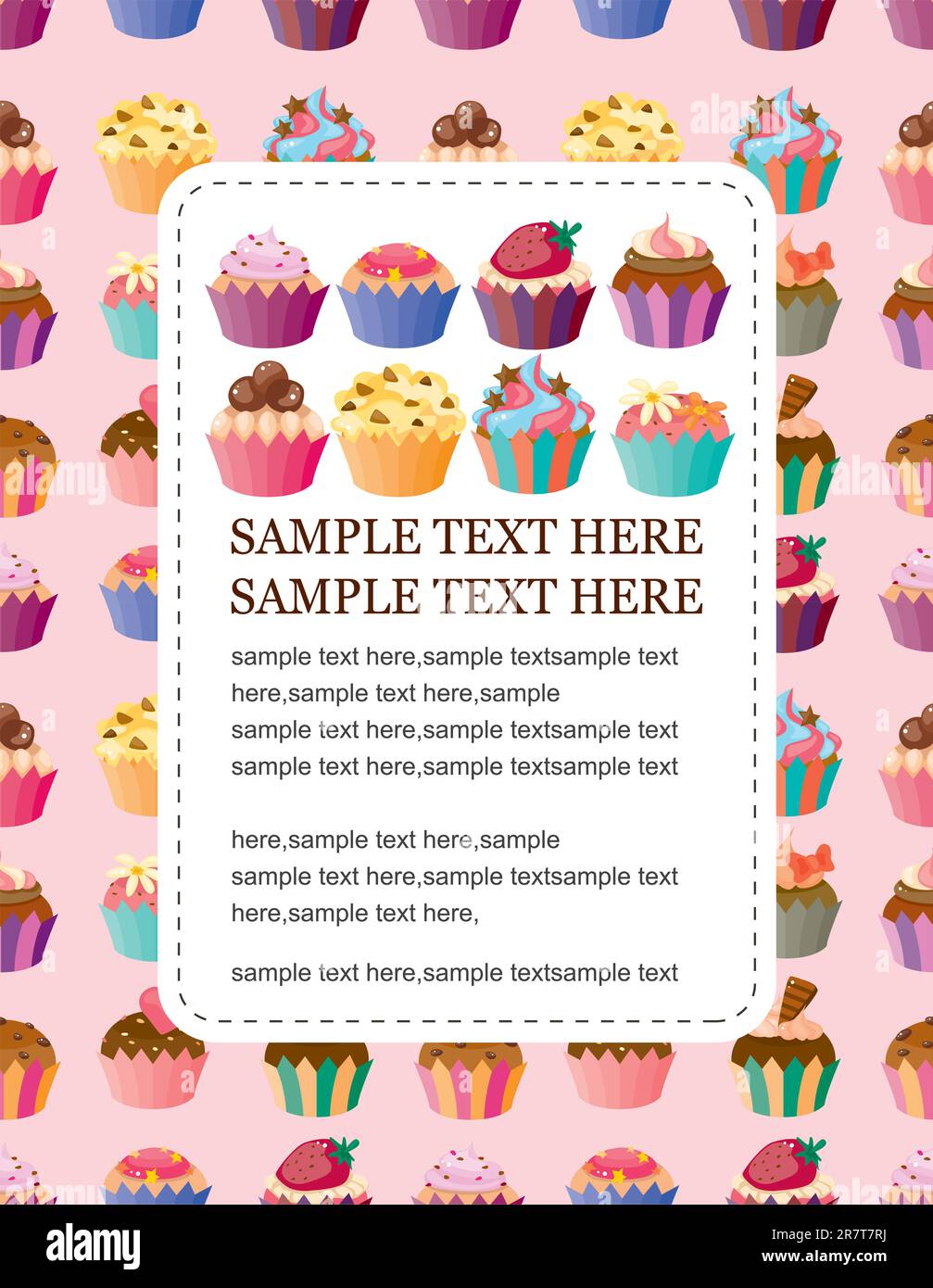 cartoon cake card Stock Vector Image & Art - Alamy