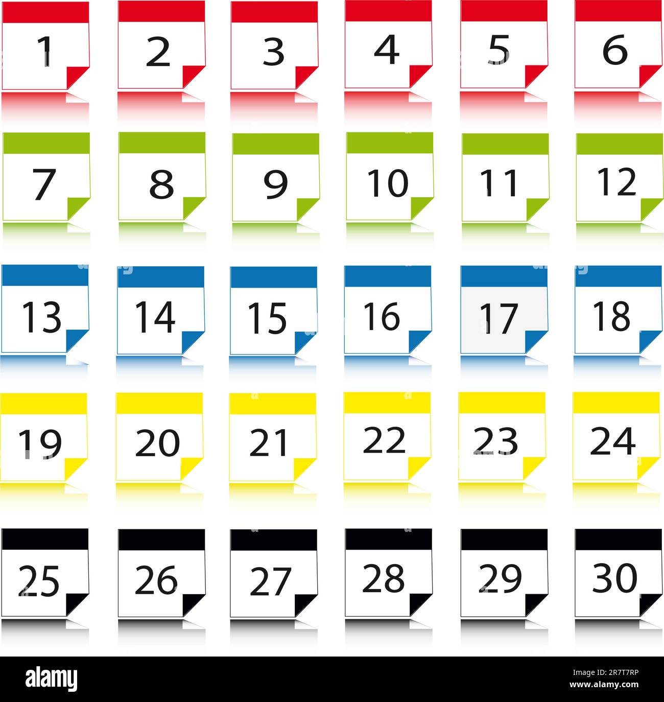Set Of Icon Calendar Stock Vector Image And Art Alamy