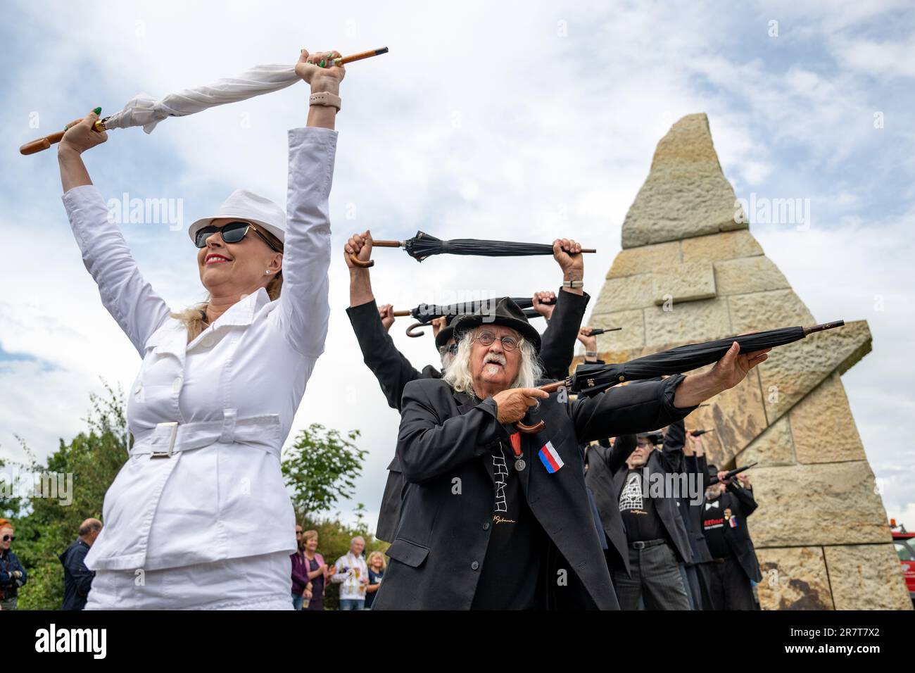 Mohejlik Hill, Horice. 17th June, 2023. Ceremonial unveiling of the ...