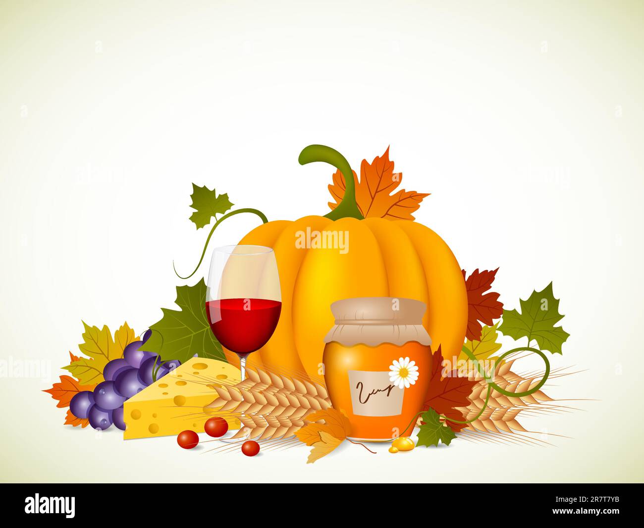 Autumn foliage fruits Stock Vector Images - Alamy
