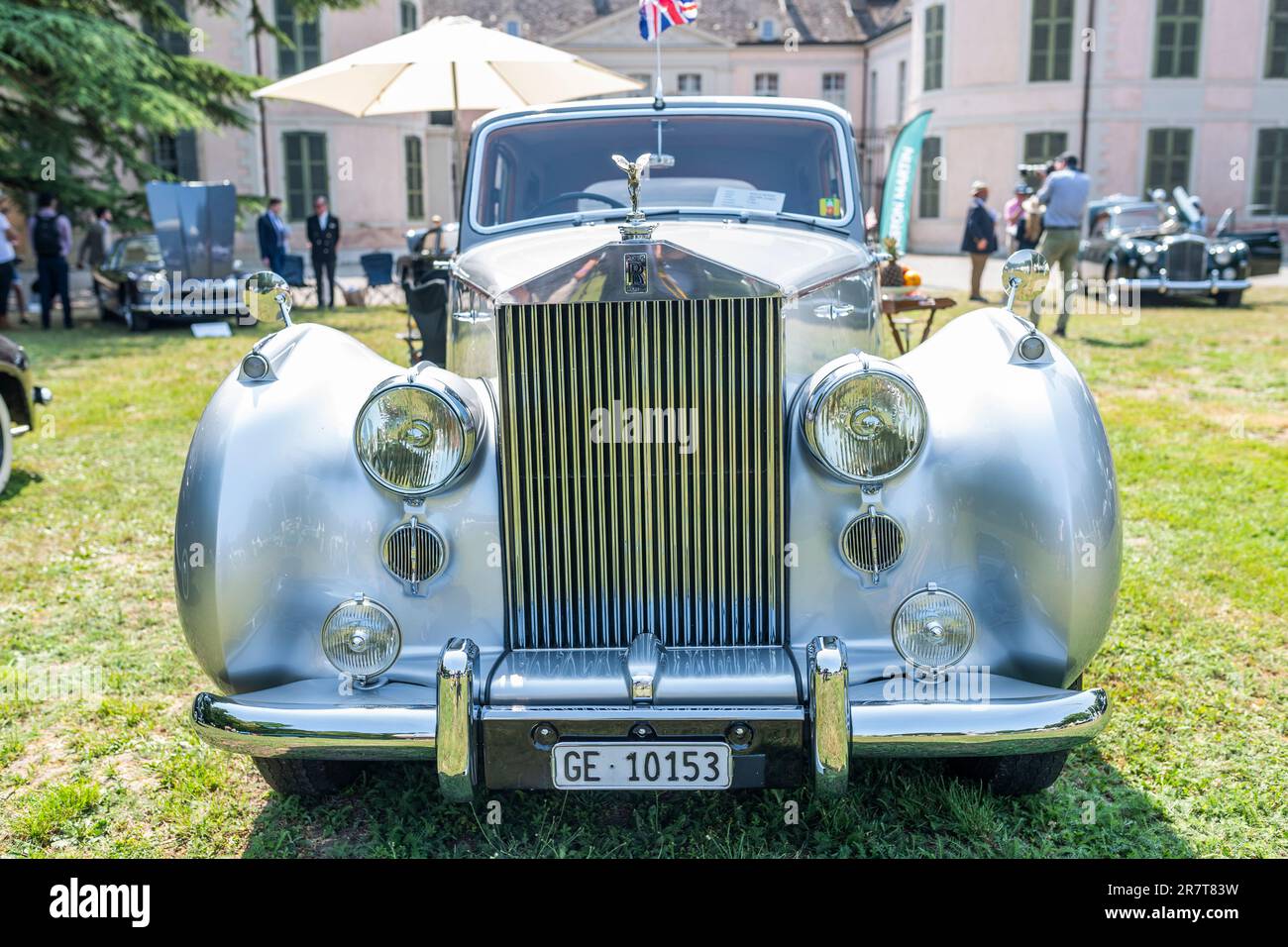 Coppet, Switzerland. 06th July, 2023. Front View of Rolls-Royce Silver ...
