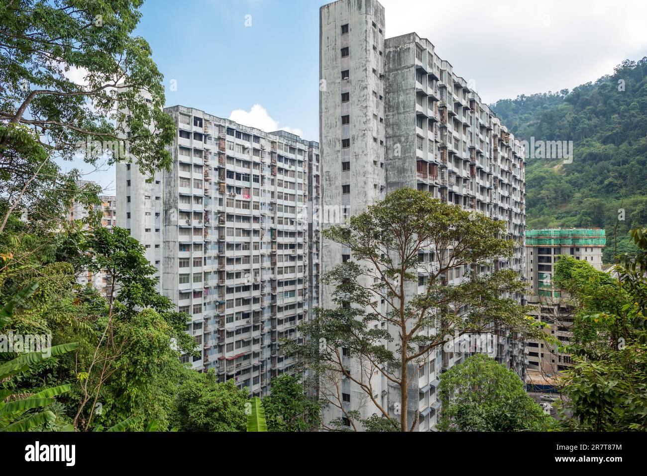 Huge apartment complex in the Paya Terubong, a suburb of George Town on ...