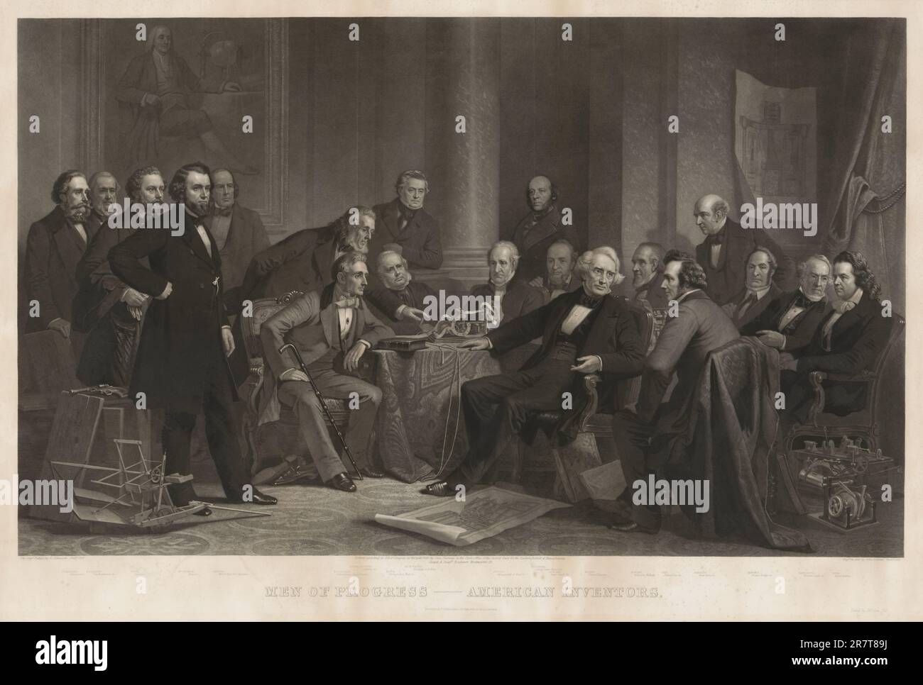 Men of Progress 1863 Stock Photo - Alamy