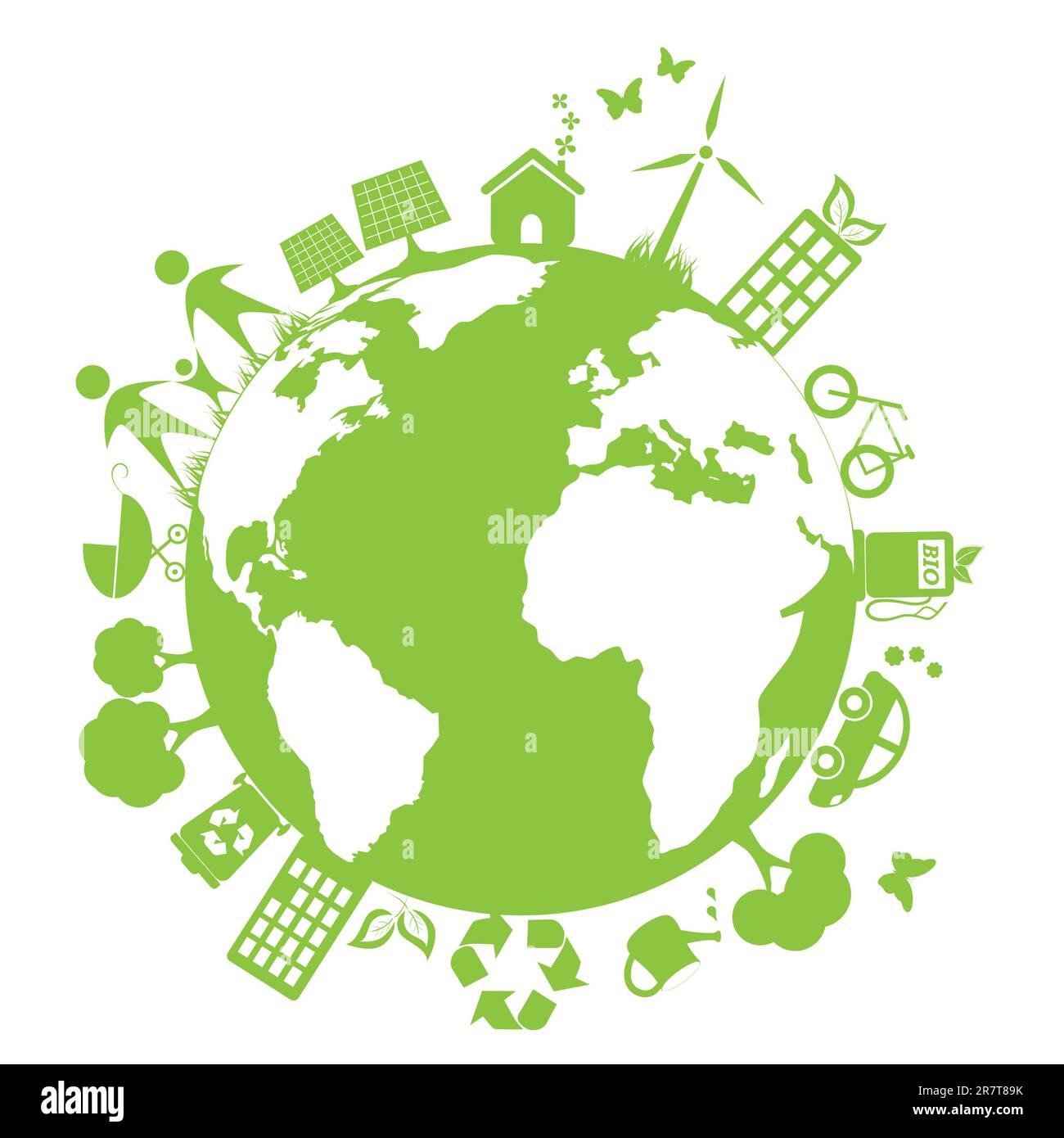 Green and clean environment symbols Stock Vector Image & Art - Alamy