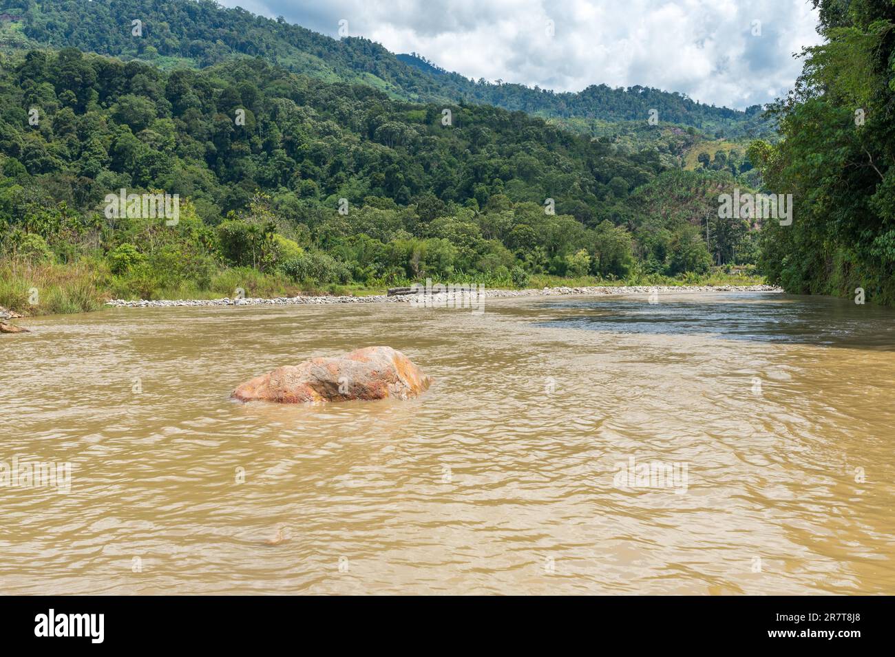 The Alas River nearby the village Ketambe on Sumatra is the longest ...