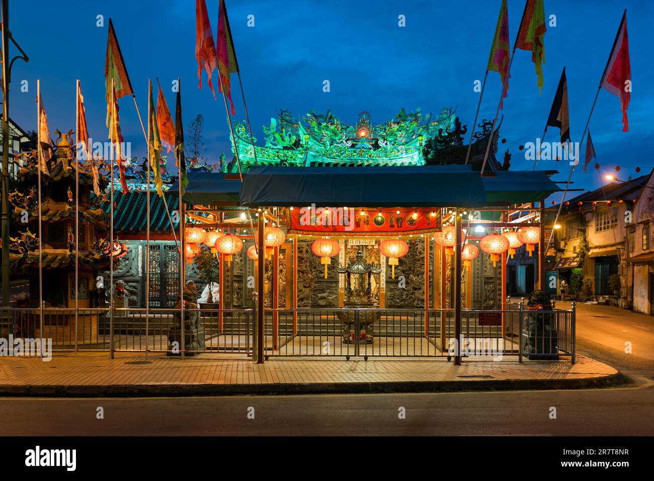 One of the famous Chinese Hokkien Temple, the Hong San Si Temple, at ...
