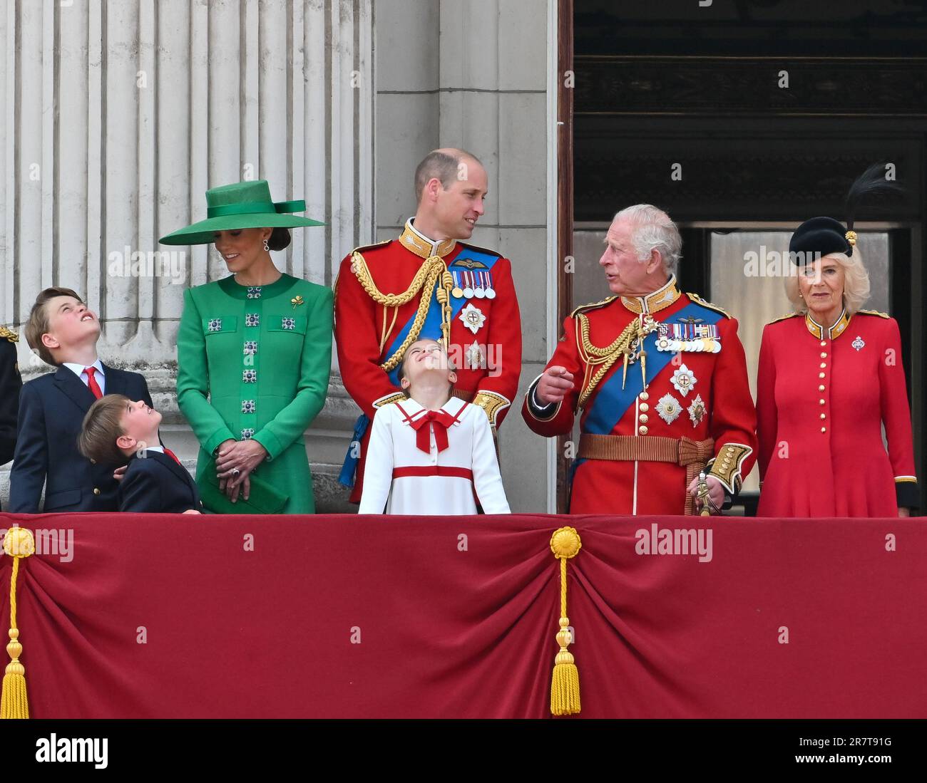 London, UK on June 17 2023. The Royal Family receive the crowds and ...