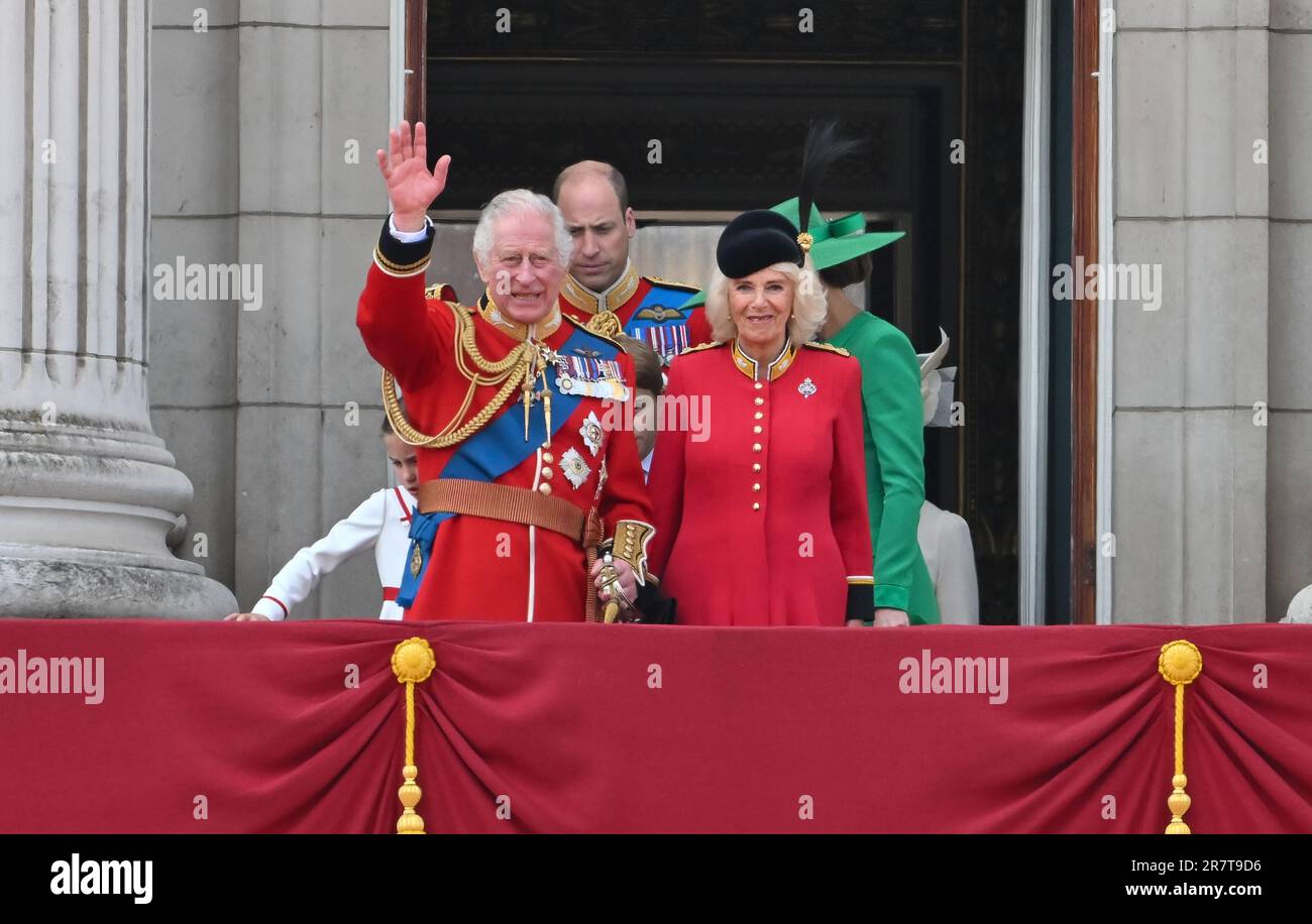 London, UK on June 17 2023. The Royal Family receive the crowds and ...